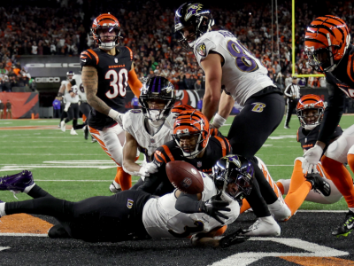 James Proche barely misses Hail Mary TD at end of Ravens' loss to ...